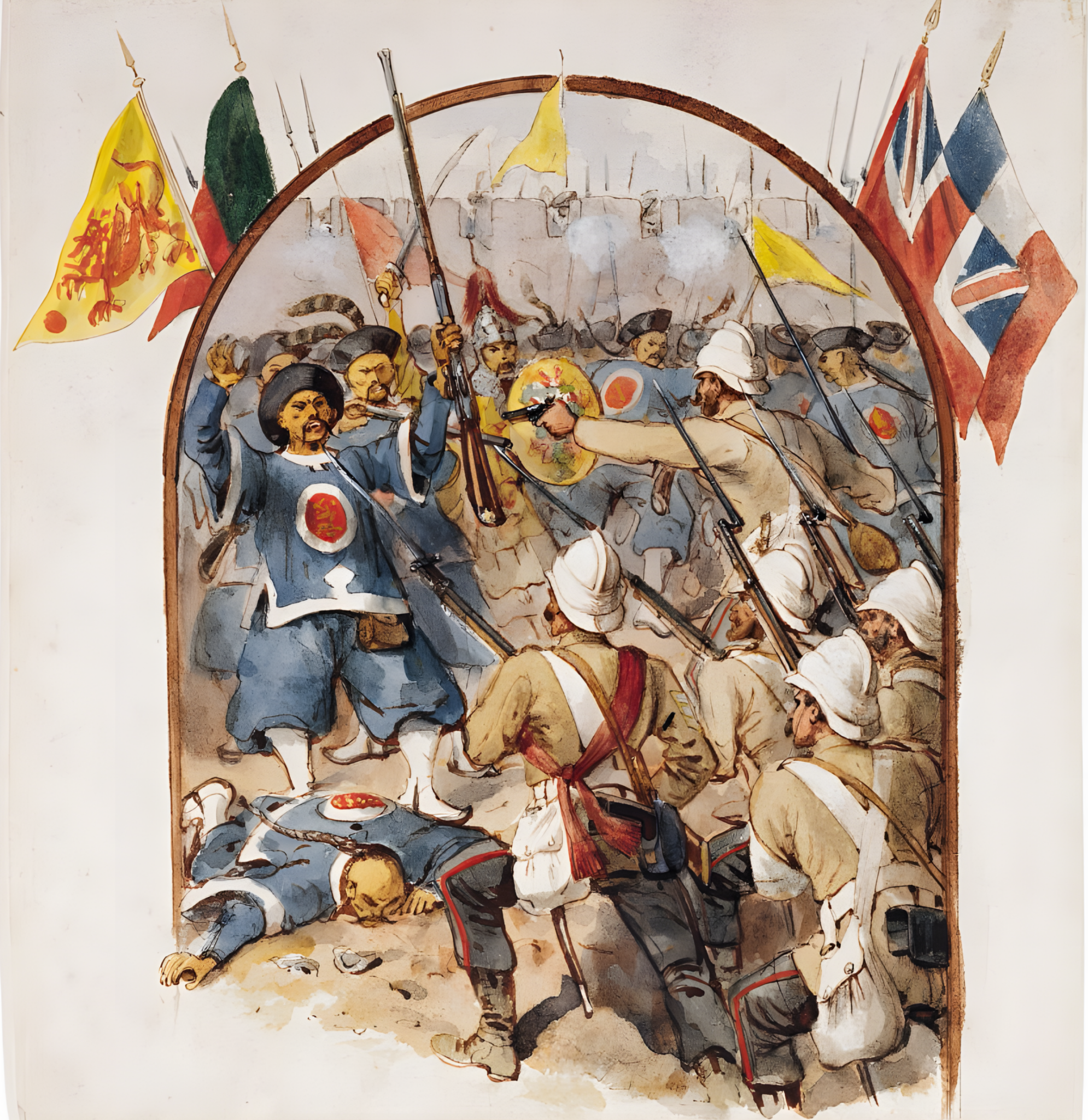 Qing Dynasty And British Empire Clash In The Second Opium War - Warfare ...
