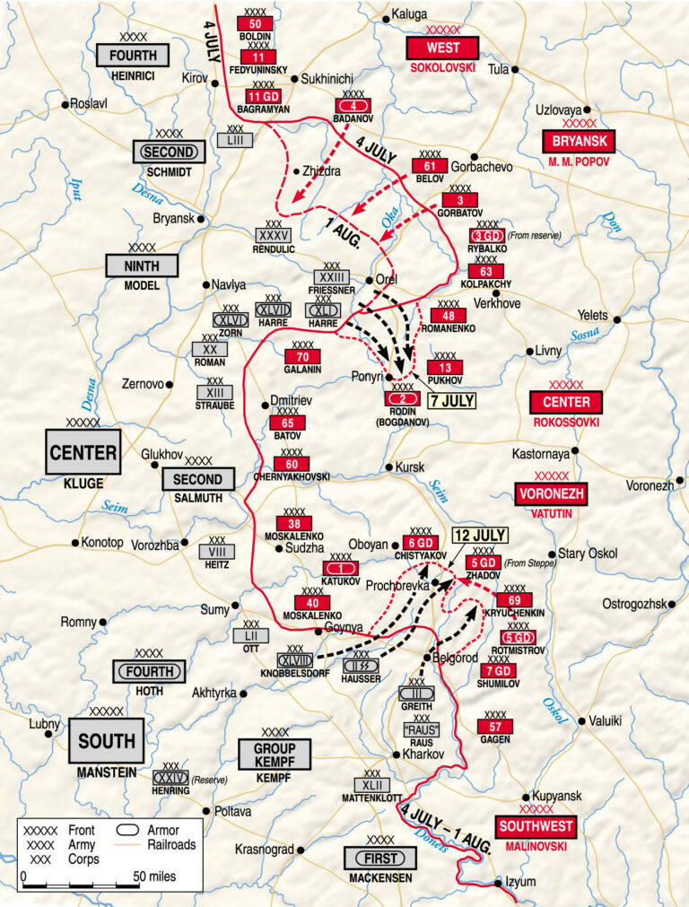 The Battle of Kursk: Showdown at Prokhorovka and Oboian