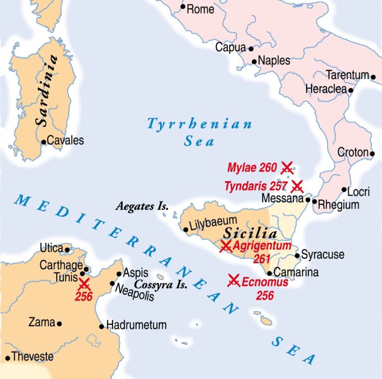 The First Punic War: Rome and Carthage Vie for Sicily