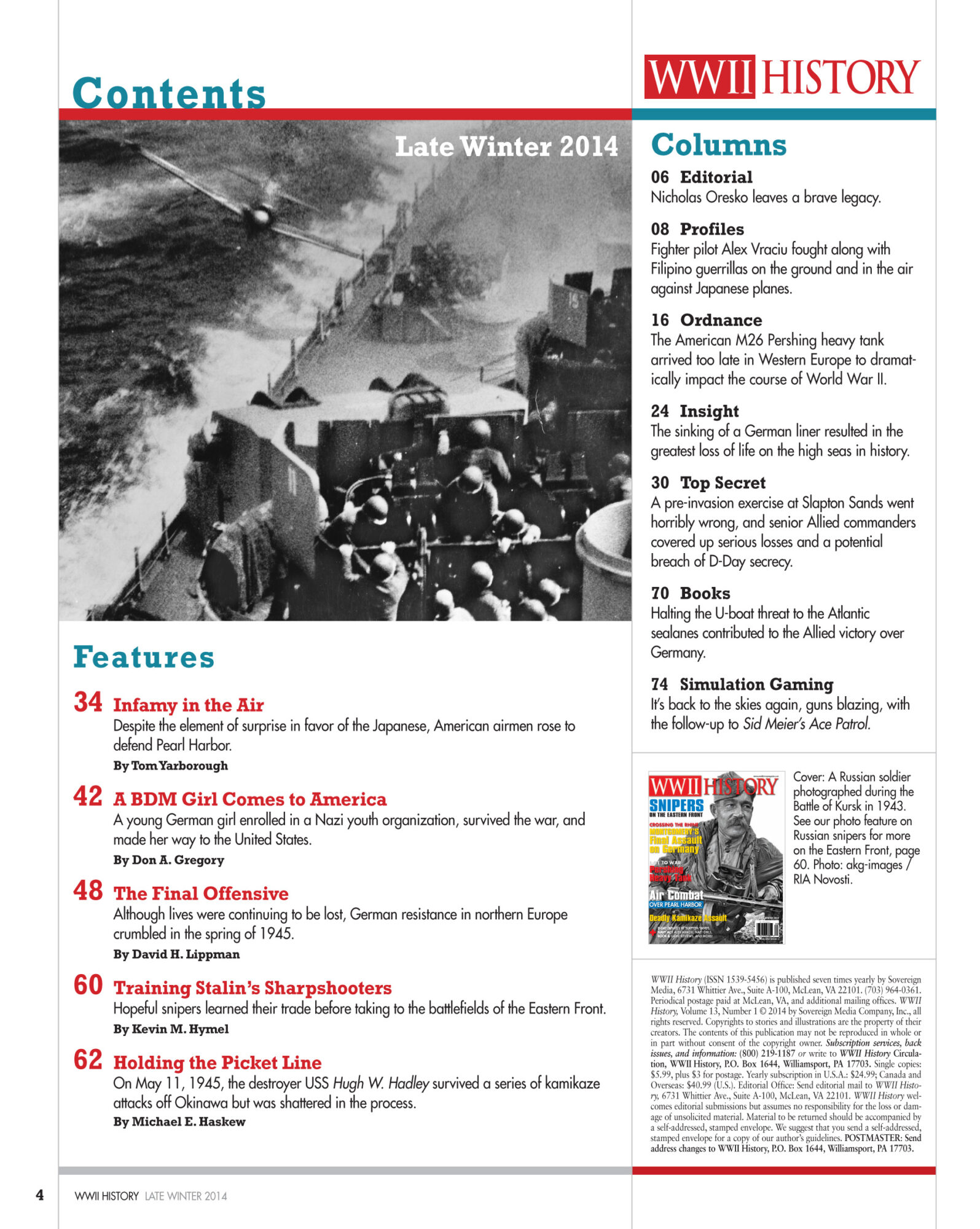 Late Winter 2014 Archives - Warfare History Network