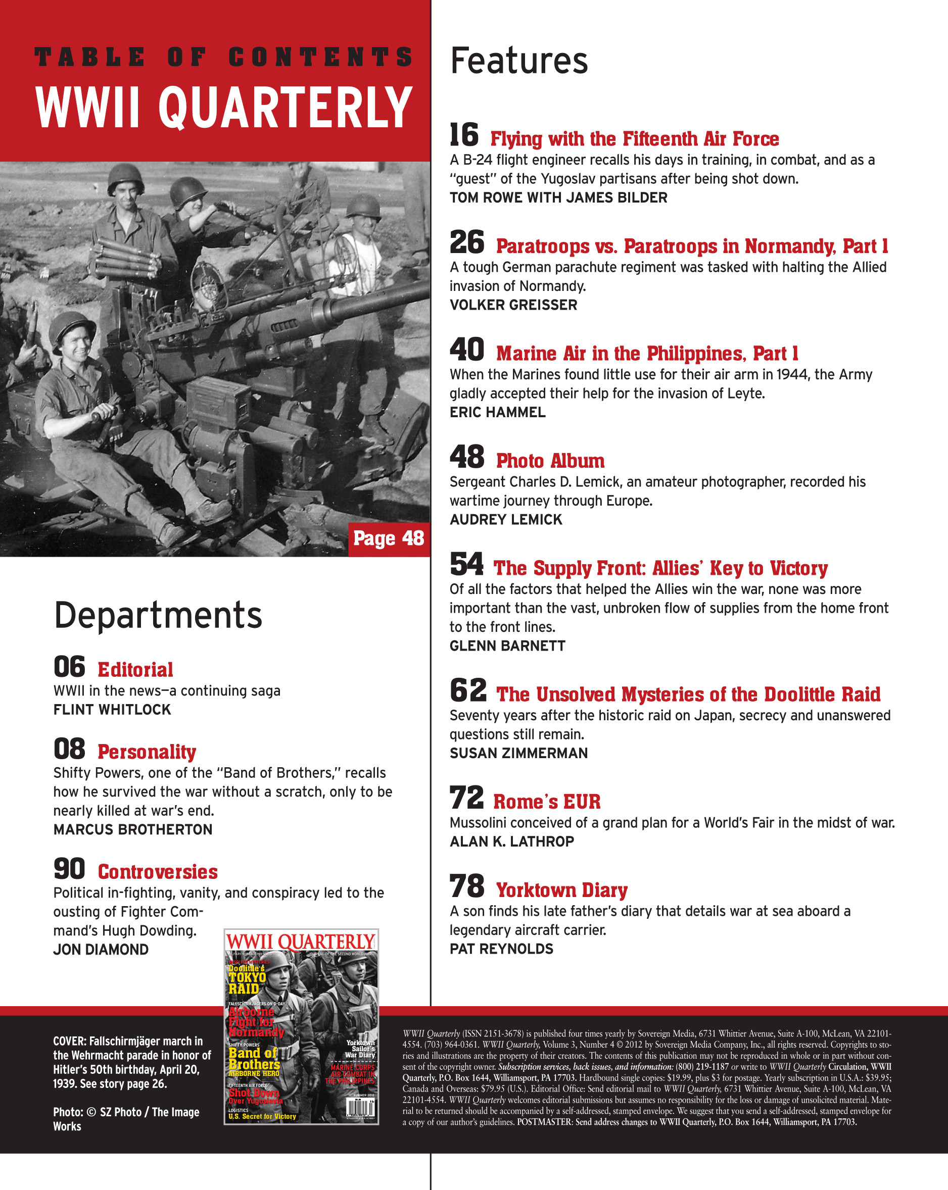 Summer 2012 Archives - Warfare History Network