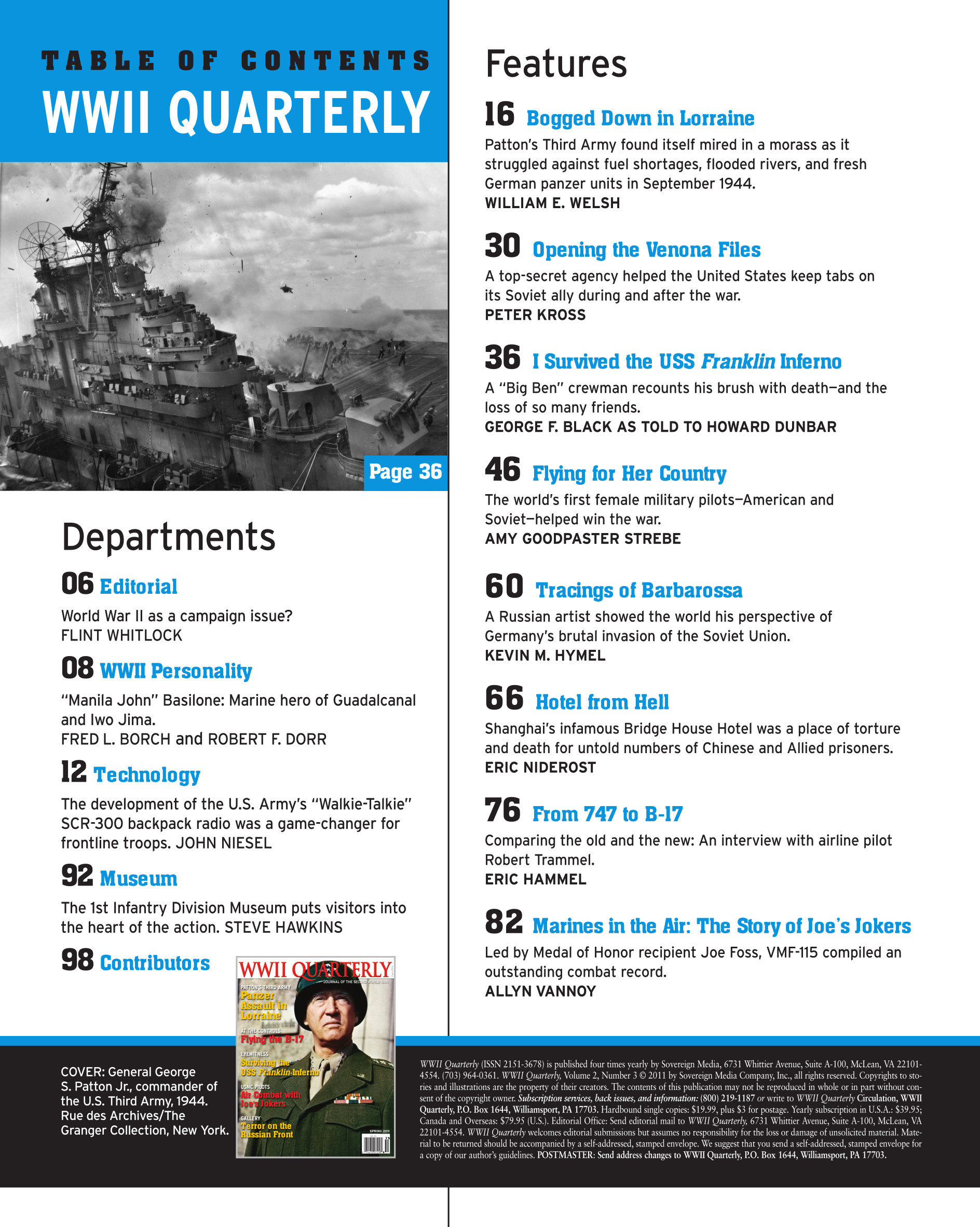 Spring 2011 Archives - Warfare History Network