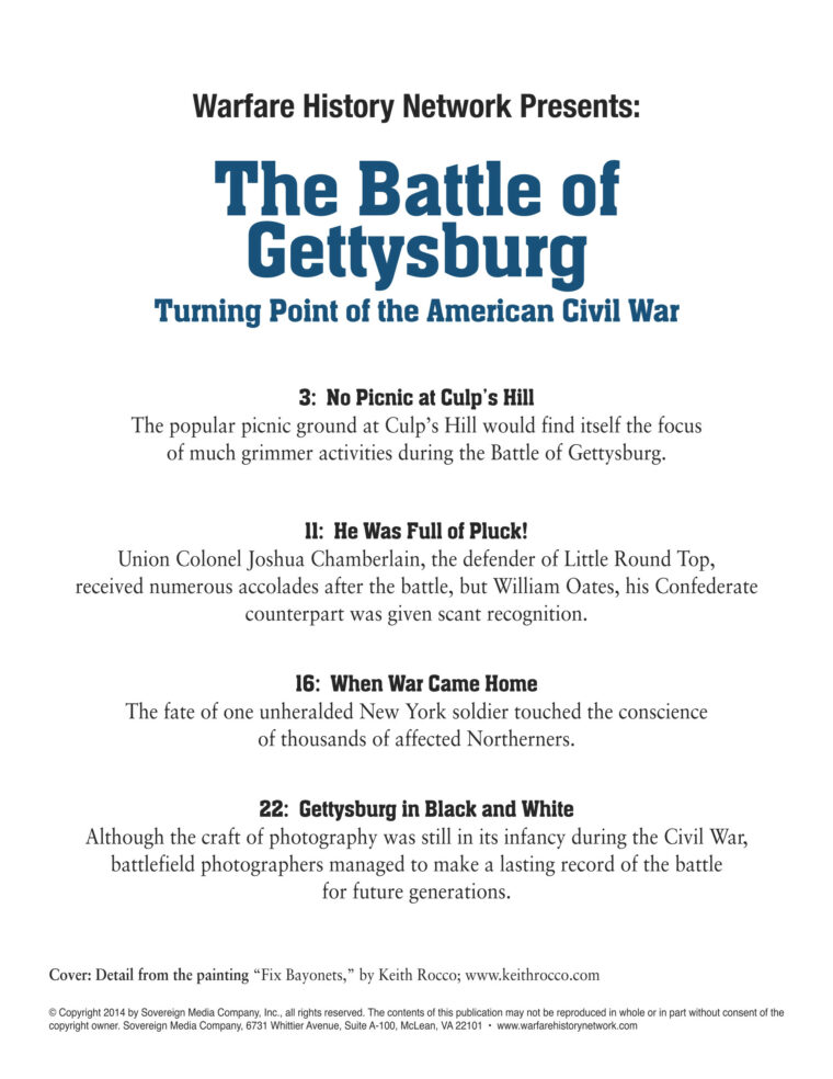 The Battle of Gettysburg Archives - Warfare History Network