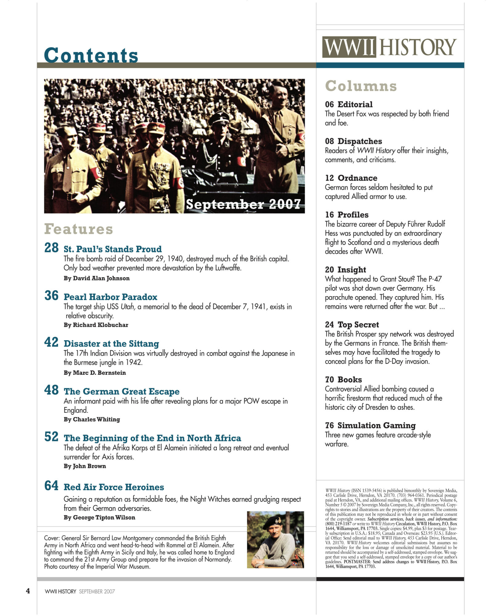 September 2007 Archives - Warfare History Network