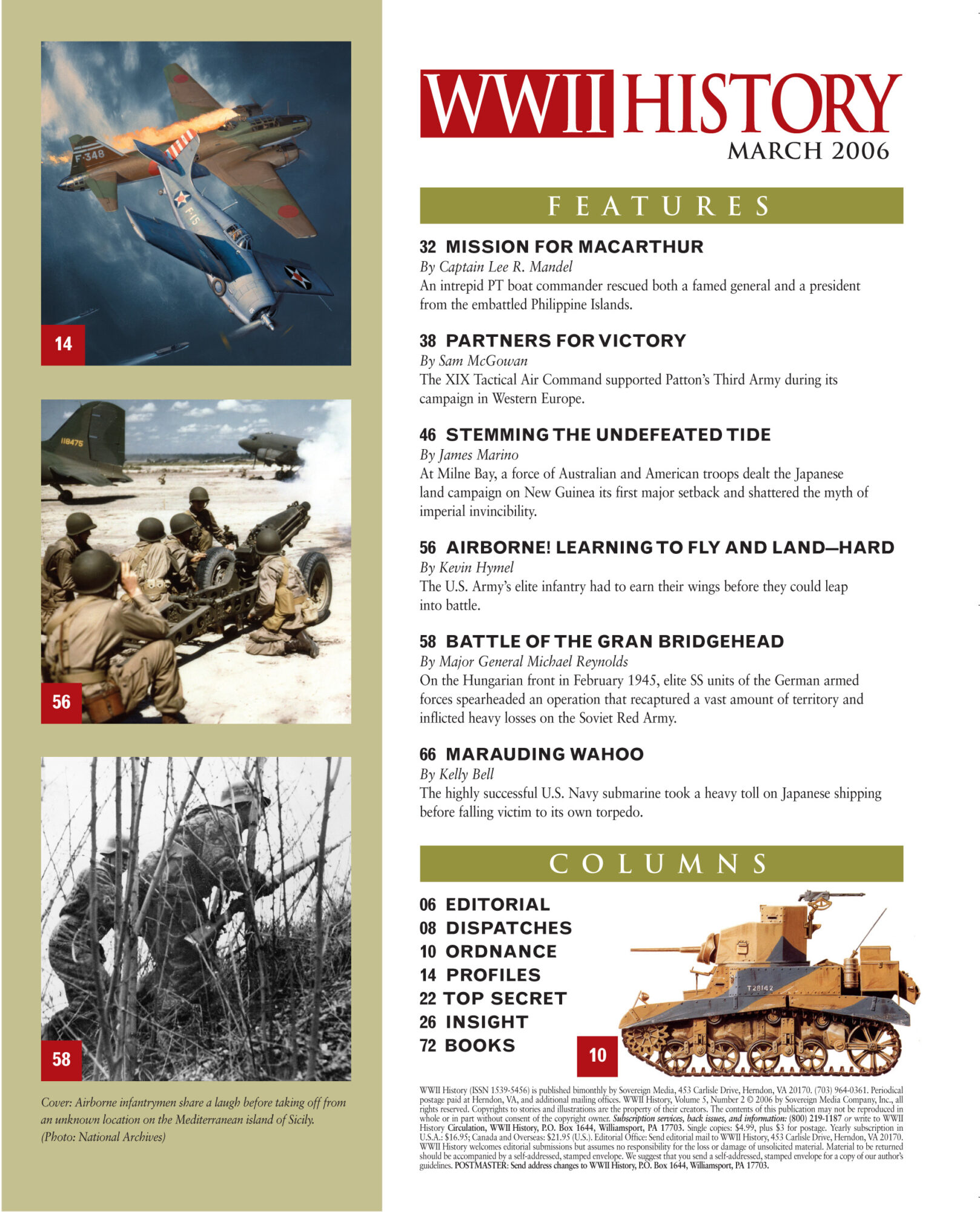 March 2006 Archives - Warfare History Network