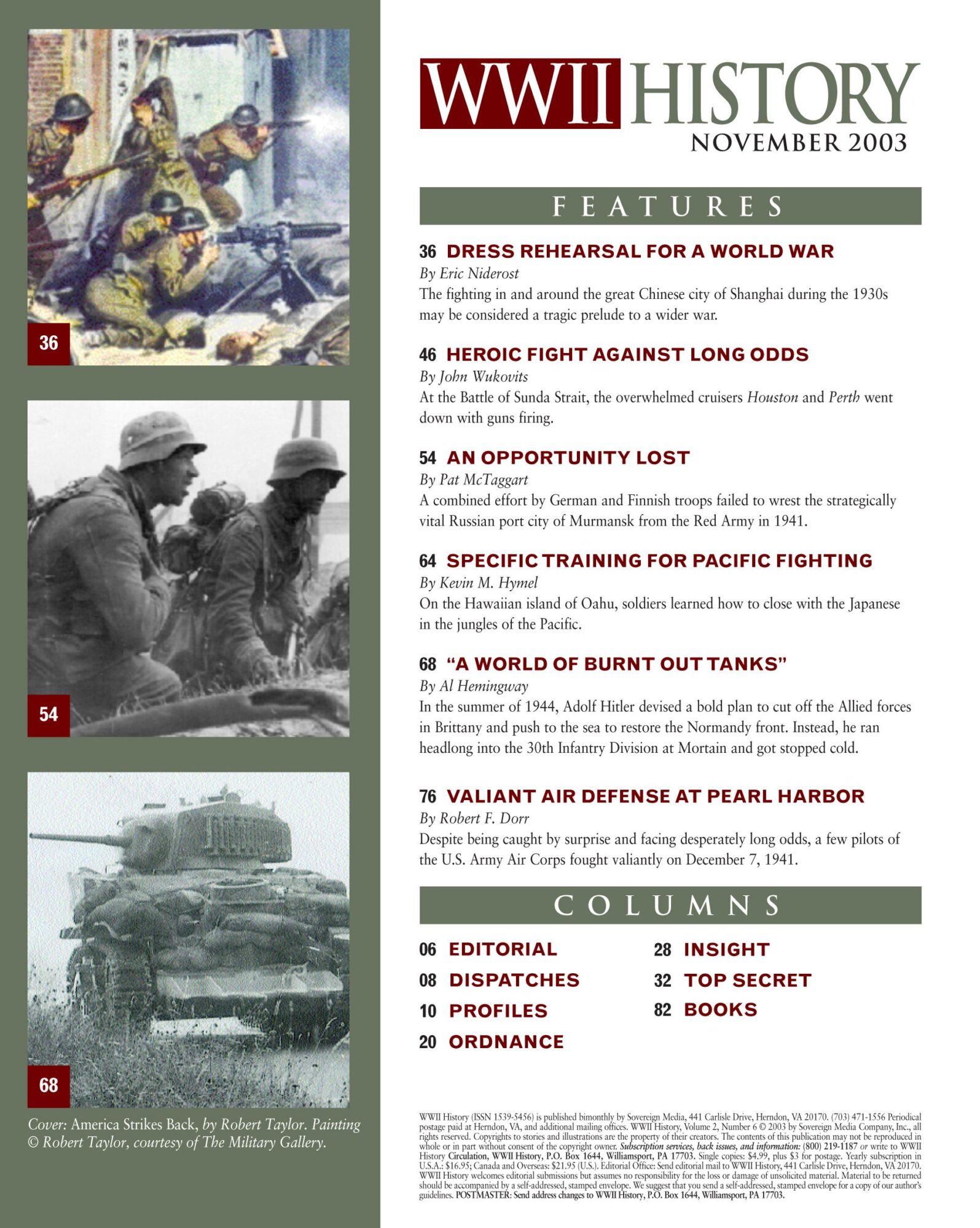 November 2003 Archives - Warfare History Network