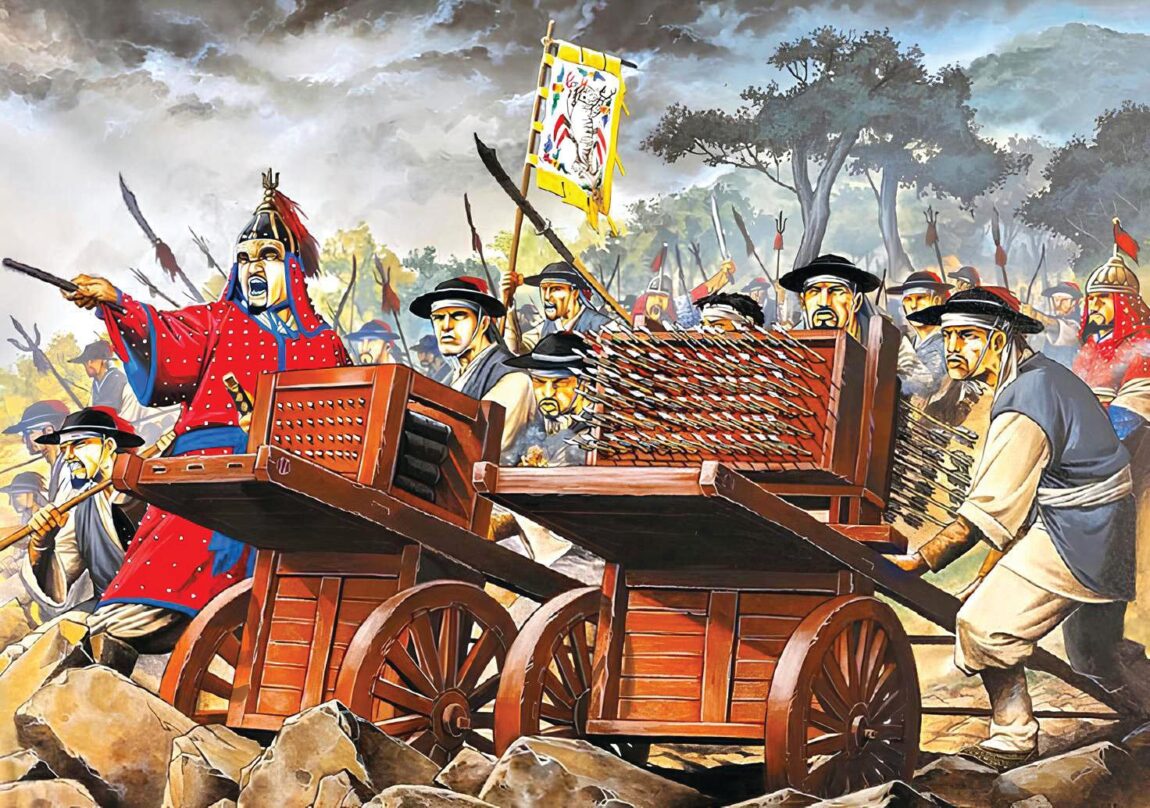 The feudal Korean ‘fire cart’ was a precursor to modern barrage rocket ...