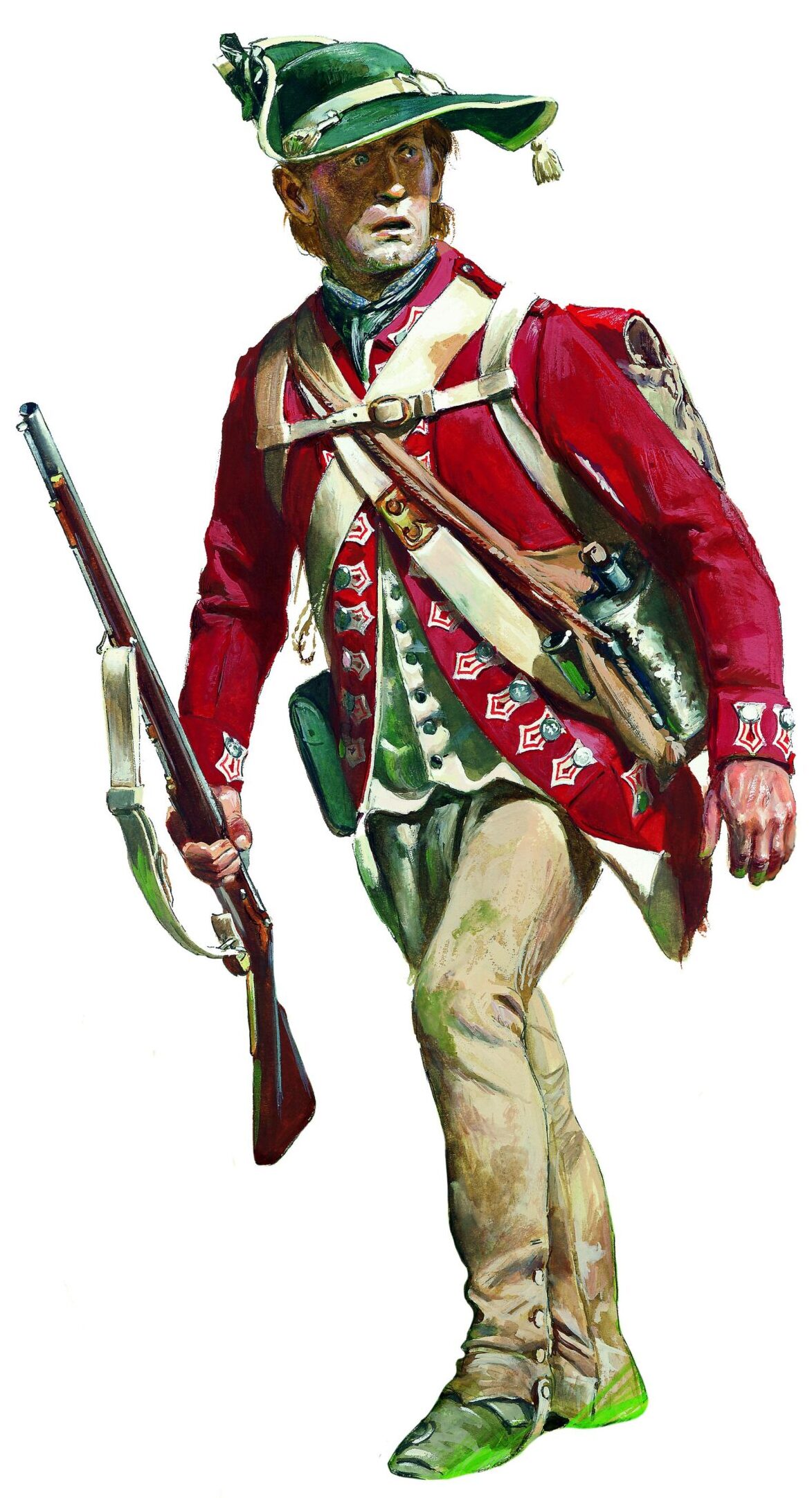 British Soldier, 33rd Regiment of Foot, 1780, American Revolution ...